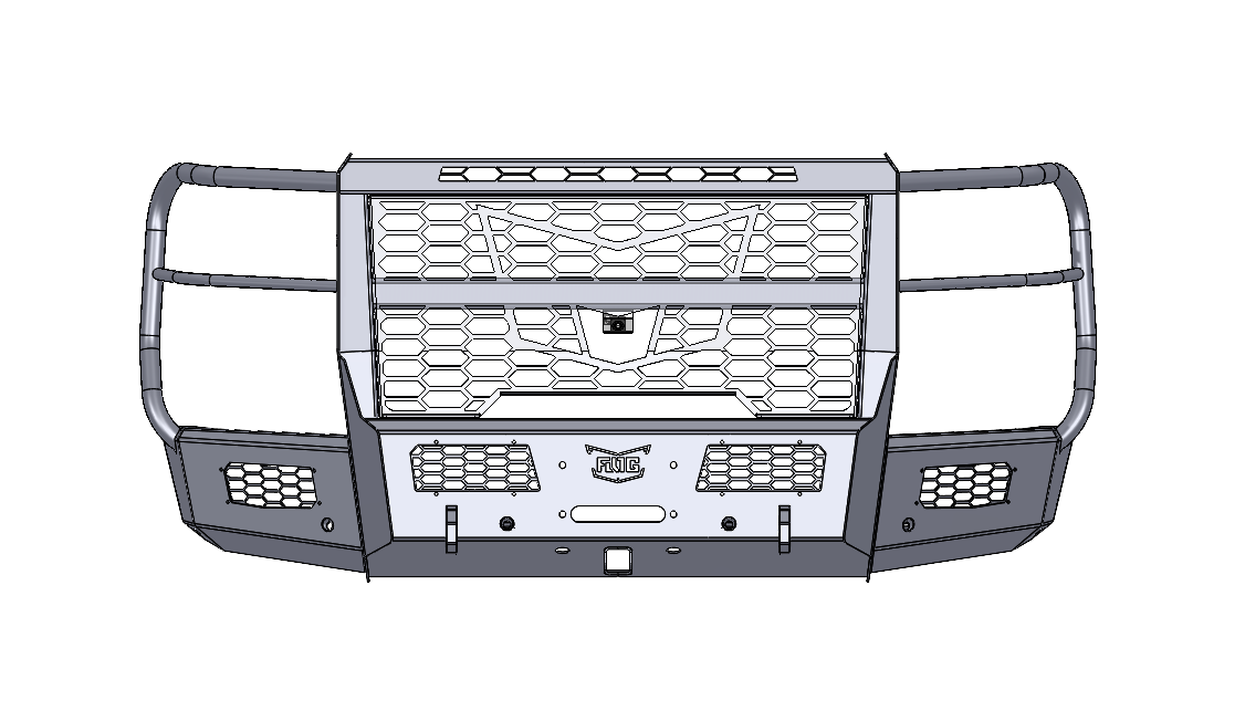 Frontier Series 2024+ Chevy 2500/3500 Front Bumper - Full Guard – Flog ...