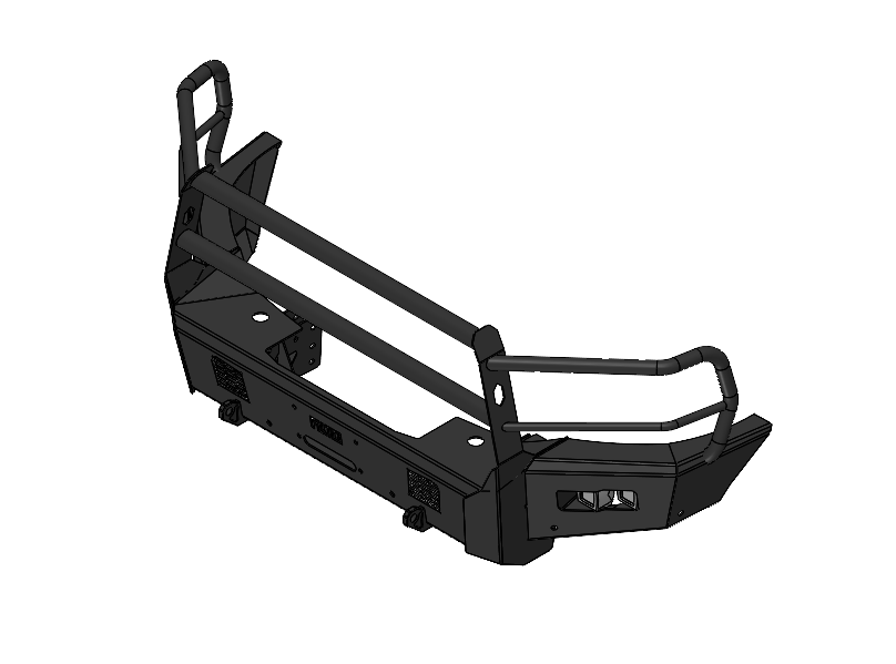 Frontier Series 2019+ Ram 2500/3500 Front Bumper - Full Guard – Flog ...