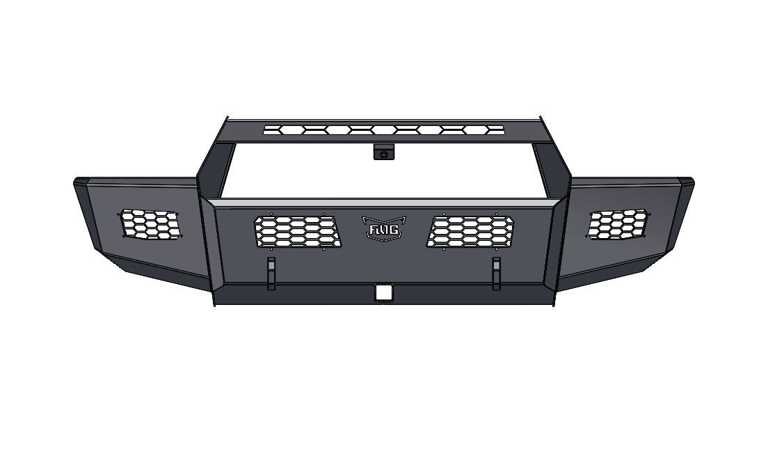 Frontier Series 2011-2016 Ford F250/F550 Front Bumper - Bull Bar Model ...
