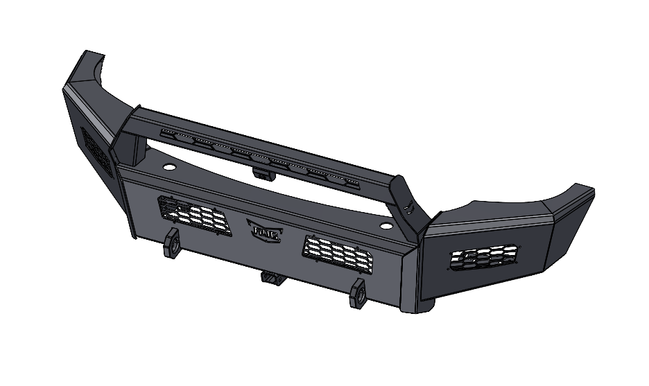 Frontier Series 2011-2016 Ford F250/F550 Front Bumper - Bull Bar Model ...