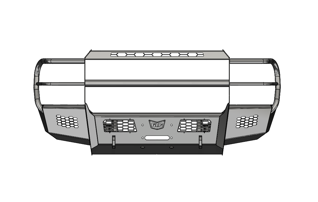 Frontier Series 2011-2016 Ford F250/F550 Front Bumper - Full Guard Mod ...