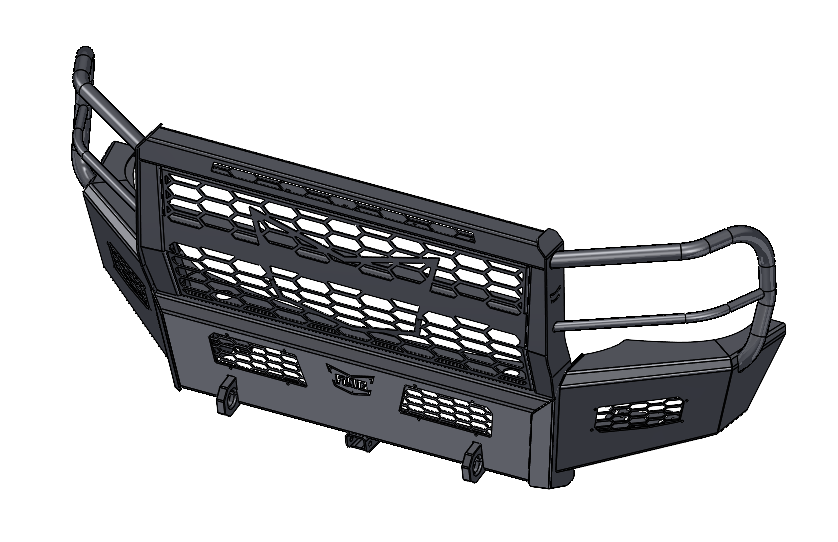 Frontier Series 2011-2016 Ford F250/F550 Front Bumper - Full Guard Mod ...