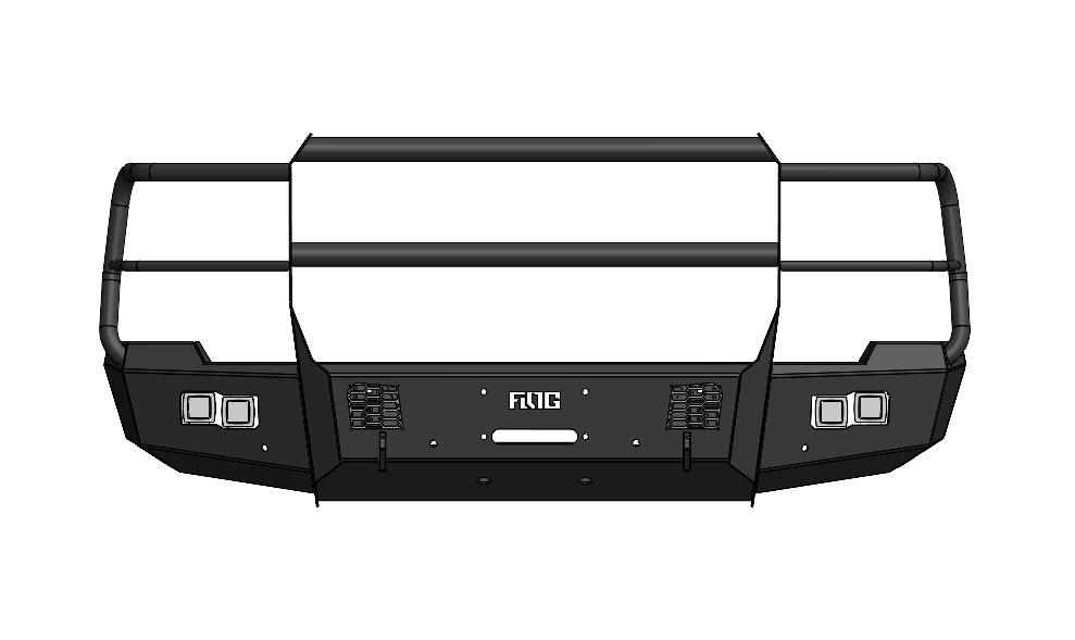 Frontier Series 2020-2023 GMC 2500/3500 Front Bumper - Full Guard Mode ...