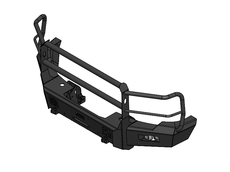 Frontier Series 2020-2023 GMC 2500/3500 Front Bumper - Full Guard Mode ...