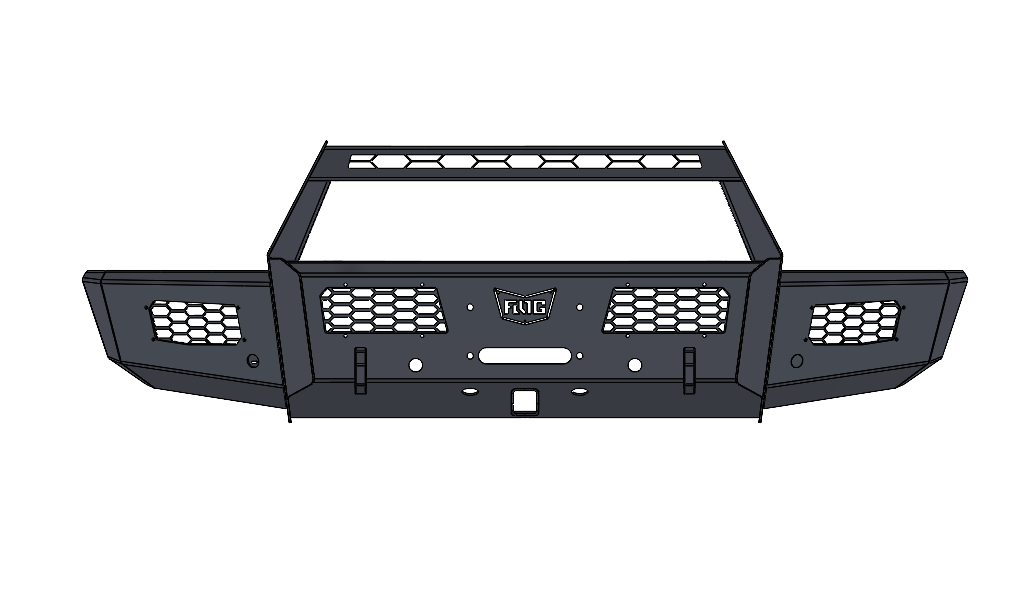 Frontier Series 2023+ Ford F250/F550 Front Bumper - Bull Bar Model ...