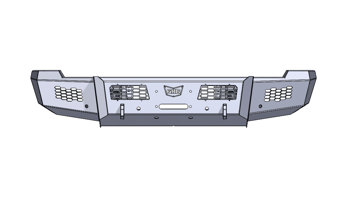 Frontier Series 2020-2023 GMC 2500/3500 Front Bumper - Full Guard Mode ...
