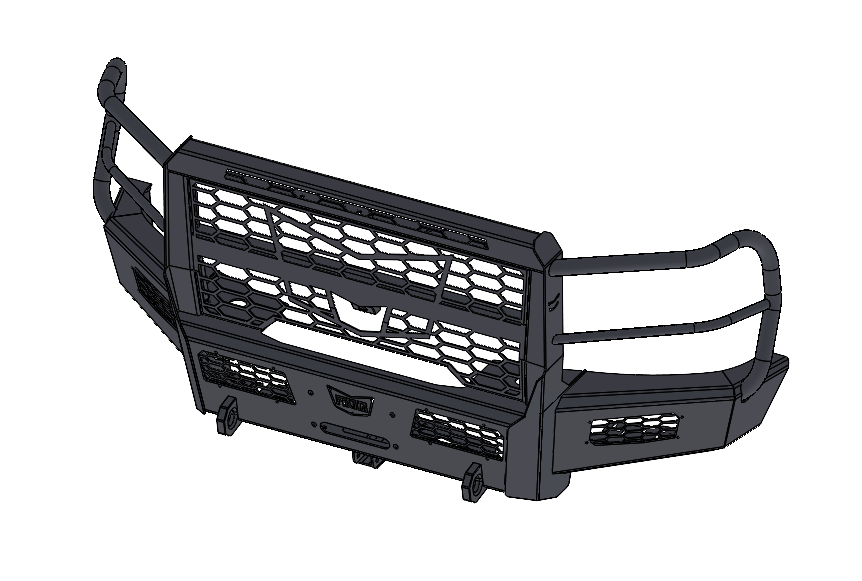 Frontier Series 2017-2019 Ford F250/F550 Front Bumper - Full Guard Mod ...